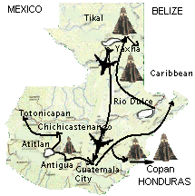 Mundo Maya, voyage groupe, circuits pour adultes et étudiants