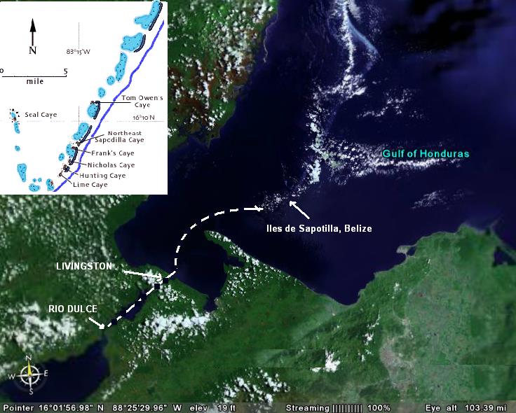 Sailing and Snorkeling to Caribbeans, Belize and Guatemala